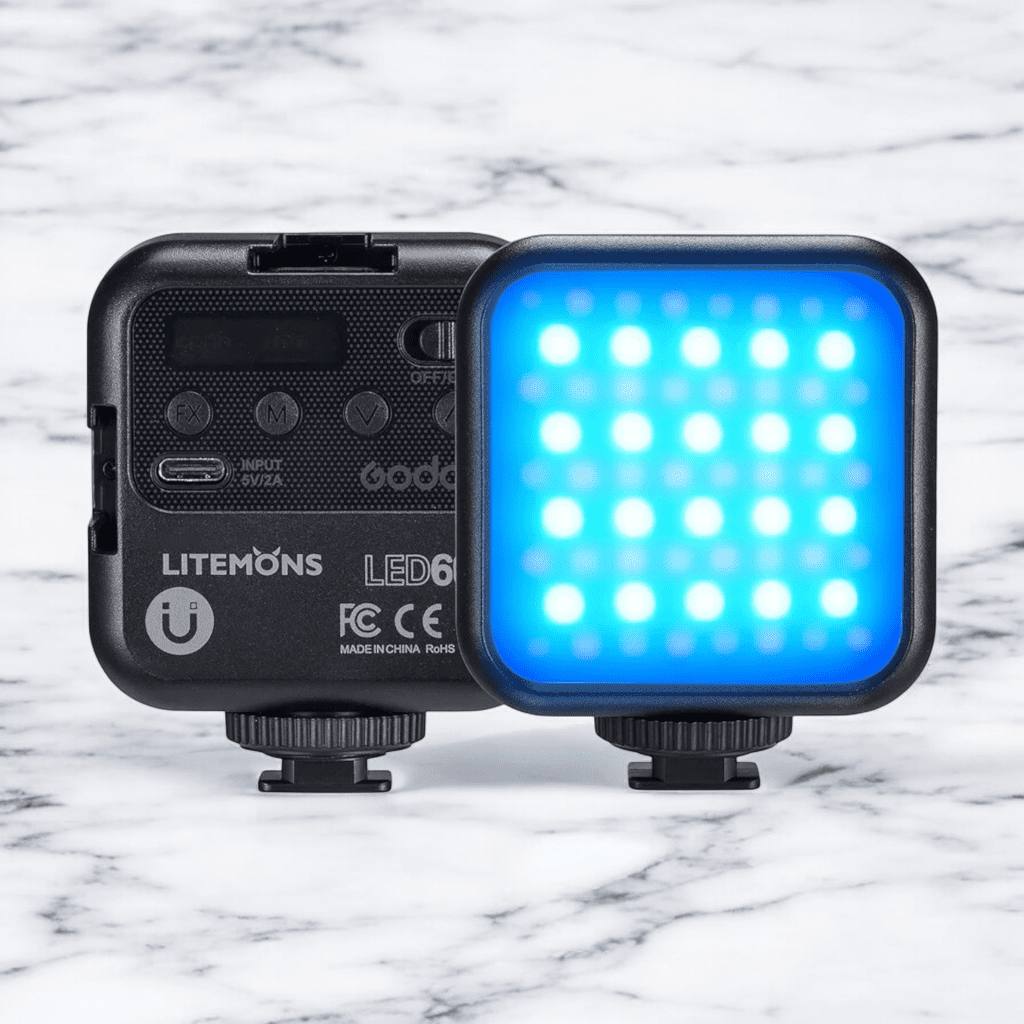 Godox LITEMONS LED6R RGB LED Video Light, 1800mAh Rechargeable Video ...